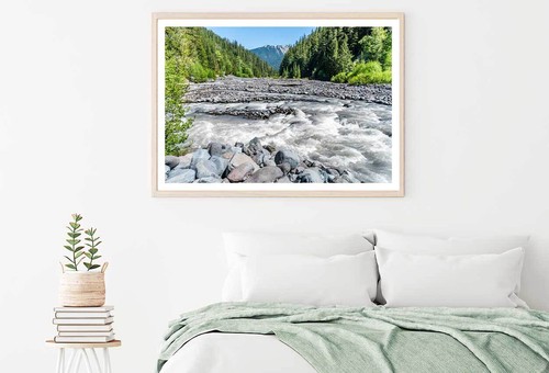 Rapids On The White River Flowing Print Premium Poster High Quality ...