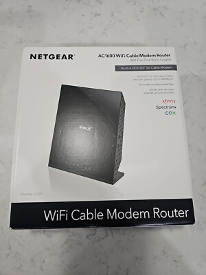 NETGEAR C6250-1AZNAS WiFi Cable AC1600 Modem Router 606449133462 | eBay