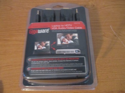 GIGAWARE 10 Foot Laptop to HKTV VGA Audio/Video Cable~New in Package | eBay