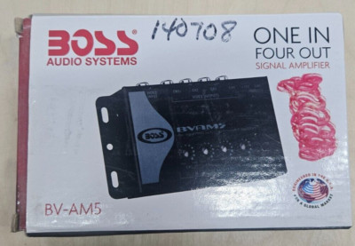 BOSS AUDIO BV-AM5 ONE IN FOUR OUT SIGNAL AMPLIFIER | eBay