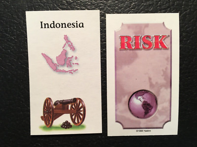 Risk 1998 INDONESIA TERRITORY CARD Game Replacement Piece / Part HASBRO ...
