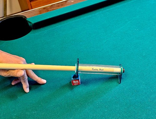 Billiard Accessory/Stroke Training Aid - Buddy Hall Cue Guide/Made in ...