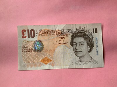 Charles Darwin Ten Pound Note - Cashier Cleland MC24 270209 | eBay