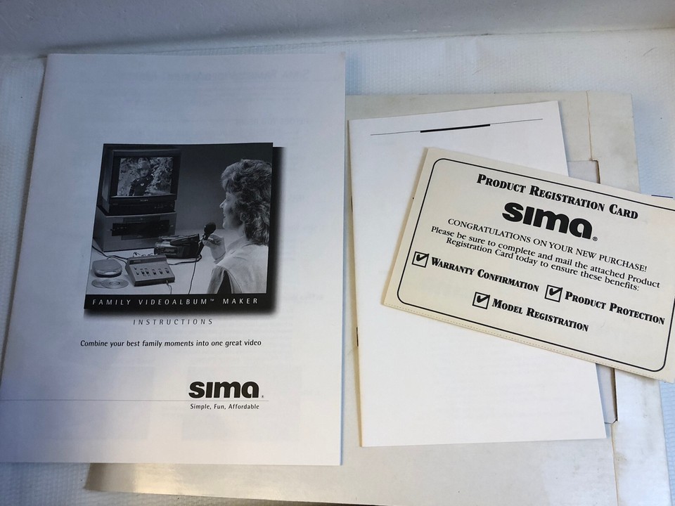 Sima Family Movie Video Album Maker Mixer Editor VHS Disc Model SED -VA ...