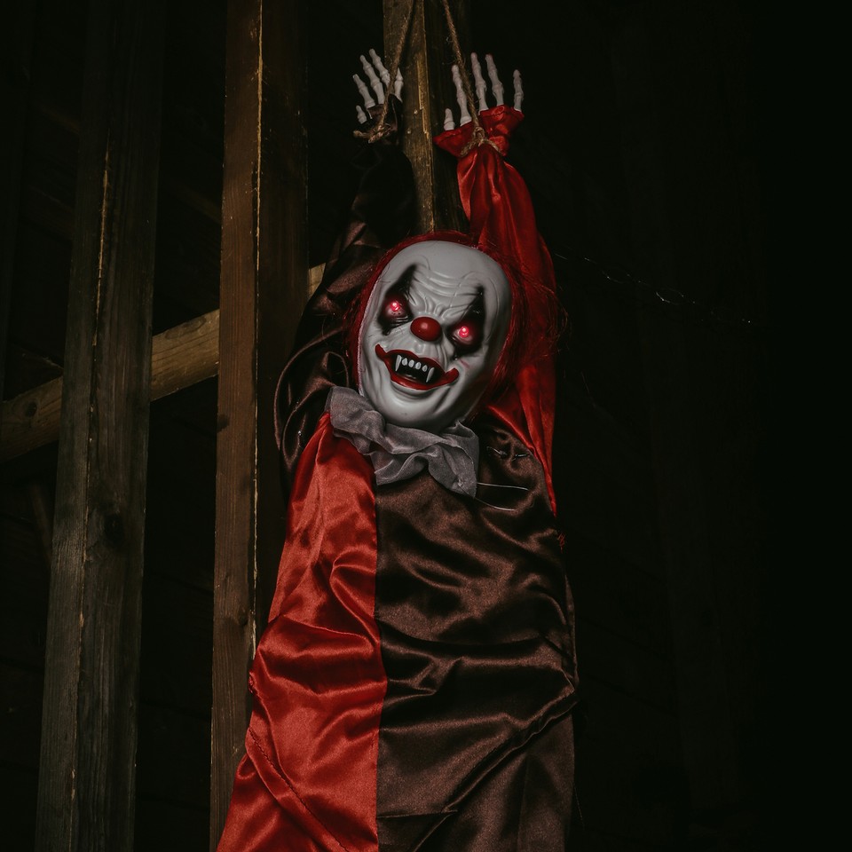 ANIMATED HALLOWEEN DECORATION PROP SCARY SOUND LIGHT AND MOVEMENT ...