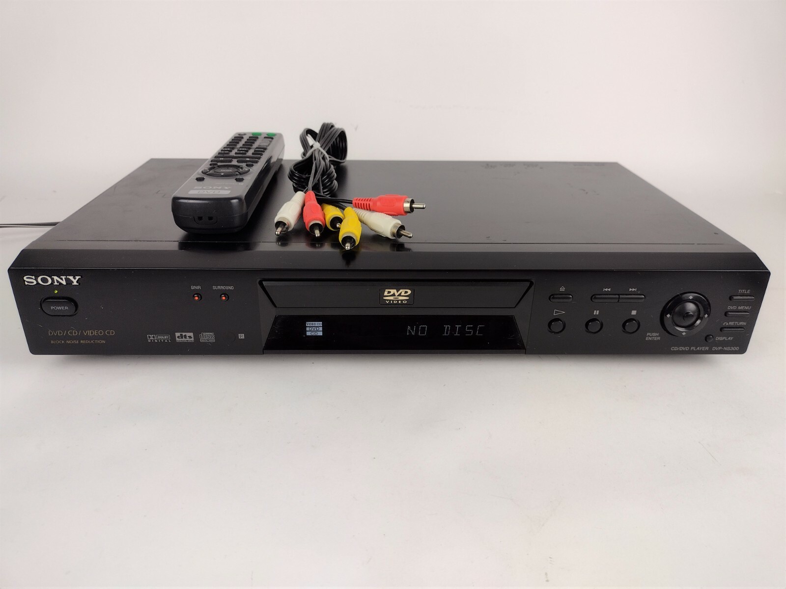 Sony DVP-NS300 DVD/CD/Video CD Player With Remote & AV Cables *Tested ...