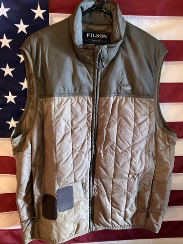 CC Filson Insulated Hunting Vest Patches Over Rip | eBay