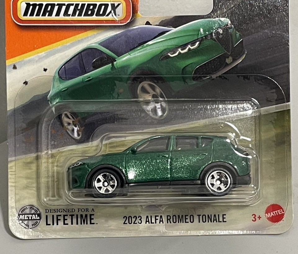 Matchbox short card 2023 Alfa Romeo Tonale Green M case new casting for ...