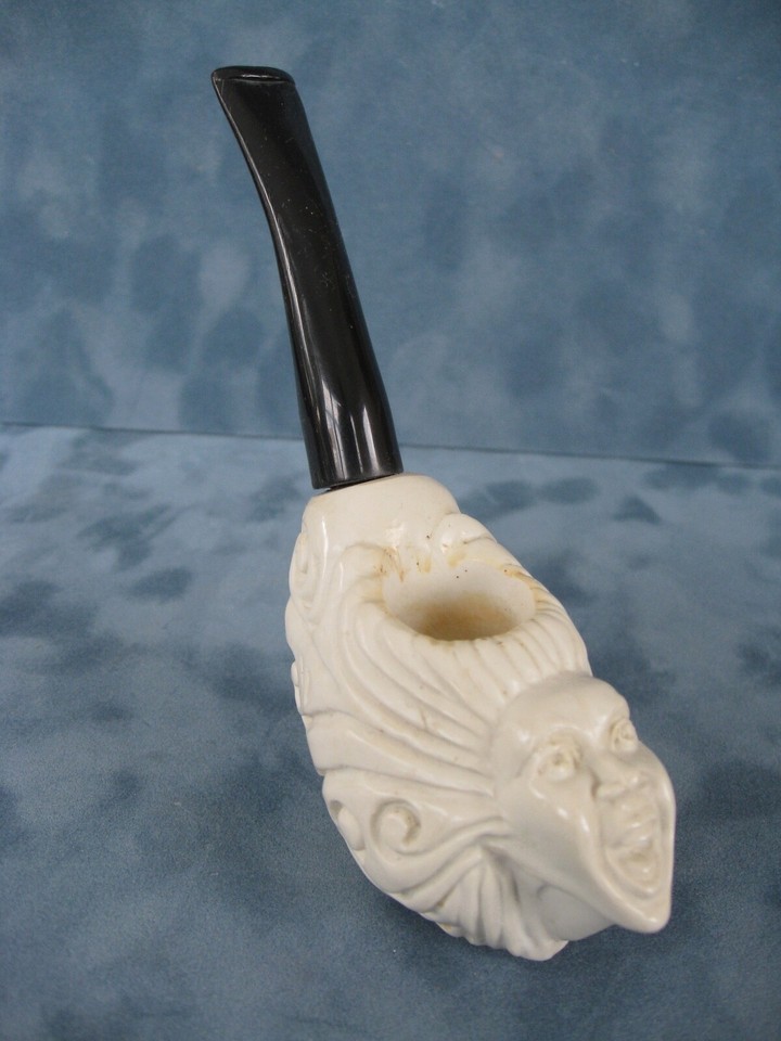 Nicely restored vintage molded "Screaming Girl/Wind" figural sitter ...