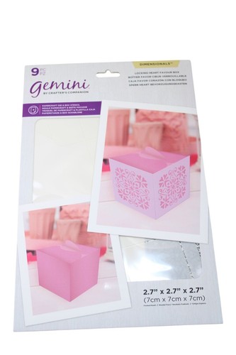 Crafters Companion Gemini Dimensionals Locking Heart Favour Box 92881 ...