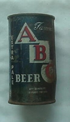 ABC BEER CAN (50s STEEL PUNCH-TOP) - ABC BREWING COMPANY, LOS ANGELES ...