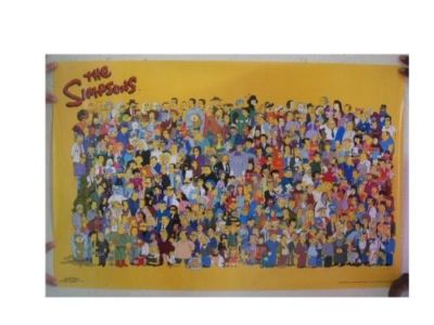 The Simpsons Poster Cast Shot | eBay
