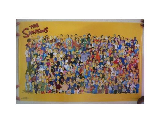The Simpsons Poster Cast Shot | eBay