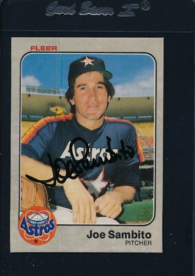 1983 Fleer #464 Joe Sambito Astros Signed Auto *27931 | eBay Australia