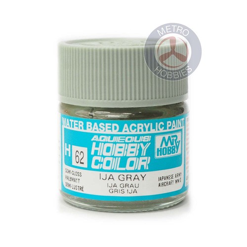 Mr Hobby (Gunze) H062 Aqueous Semi-Gloss IJA Grey Acrylic Paint 10ml | eBay