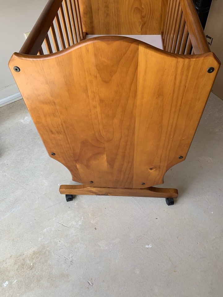Wooden Rocking Baby Cradle | eBay Australia