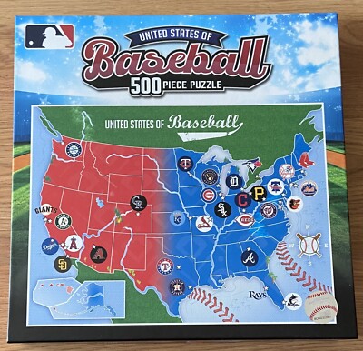 MLB UNITED STATES OF BASEBALL 500 PIECE Jigsaw Puzzle BASEBALL Map. | eBay