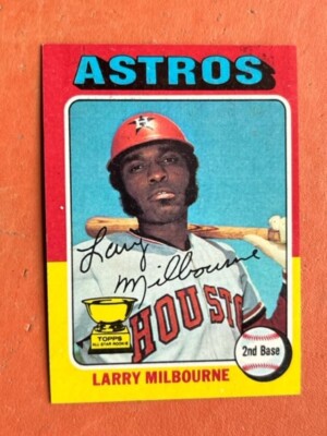 1975 TOPPS #512 LARRY MILBOURNE ASTROS NR/MINT SHIPS FREE IN NEW TOP ...