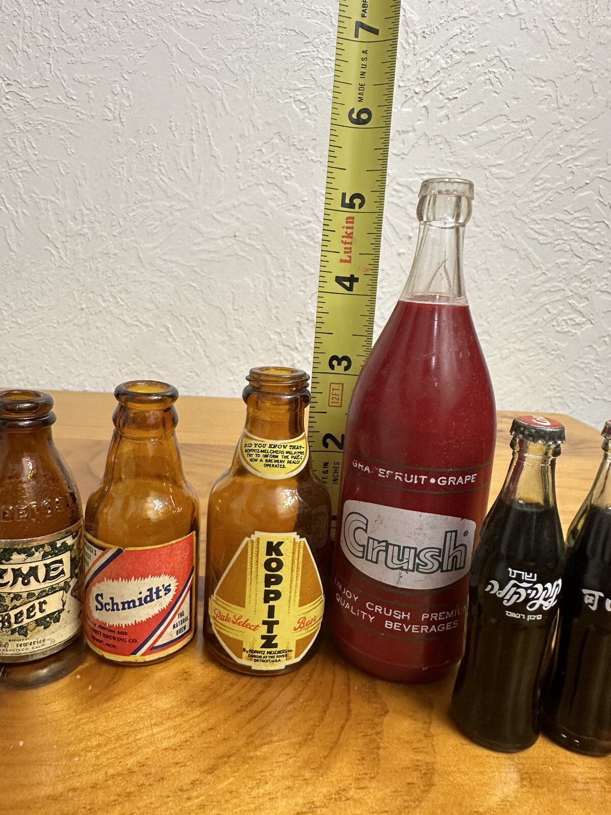 Lot Of 14 Miniature Foreign Coca Cola/Beer/Acme/Crush/Wine Glass ...