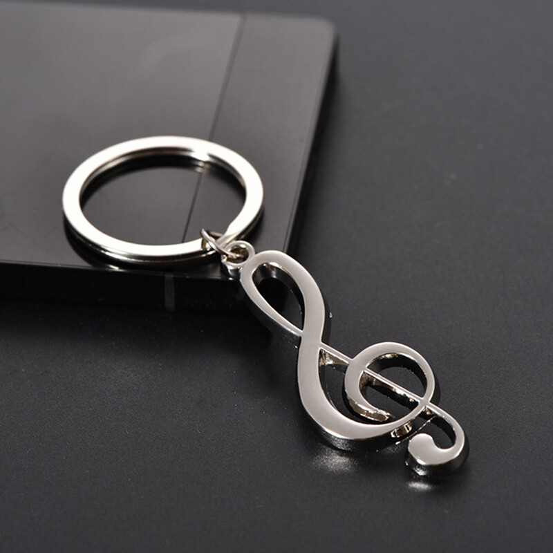 Metal Musical note Key chain Cool Luxury Car Key Ring Musical Bag ...