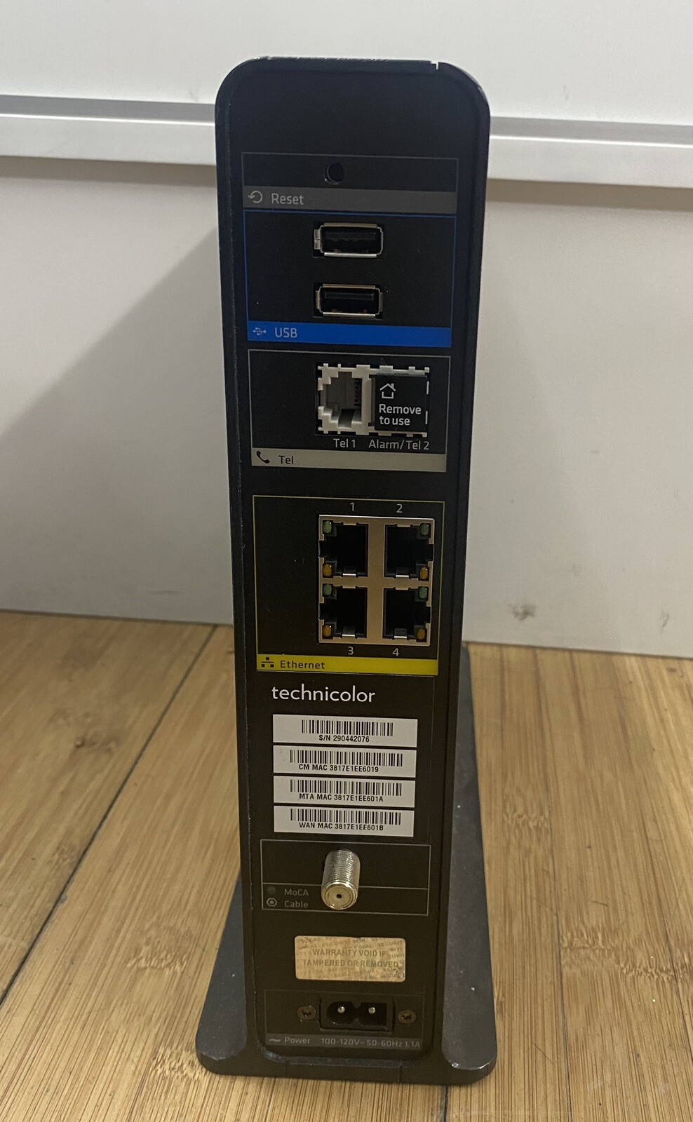 Technicolor DPC3941B Comcast Business Dual Band WiFi Cable Modem Router ...