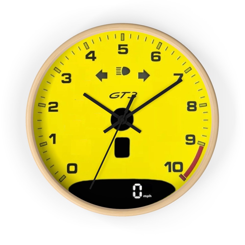 Novelty GT3 RS Wall Clock, Porsche RPM Wall Clock, Porsche Clock | eBay