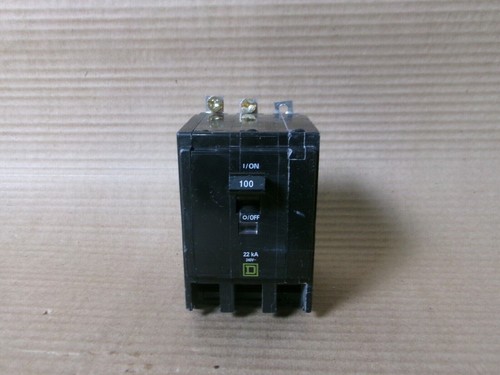 NEW Square D QOB QOB3100 3 Pole 100 Amp 240V Circuit Breaker FLAWED #10 ...