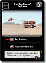 YJ: Ben Quadinaros' Podracer [Foil] [Lightly Played] Menace of Darth ...
