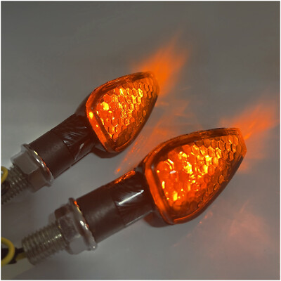 Smoke Universal Motorcycle Turn Signal LED Dual Sport dirt bike light ...