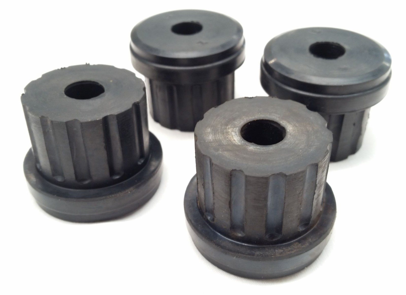 MAZDA 808 RX3 REAR LEAF SPRING FRONT SHACKLE MOUNT RUBBERS SET 4PCS ...