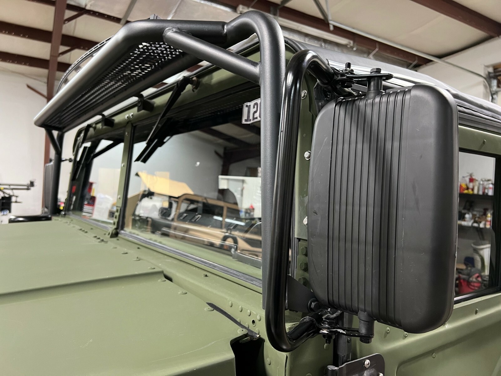 HMMWV Light Bar Mount, Heavy Duty, Black Powder Coated Hummer H1 Fits ...