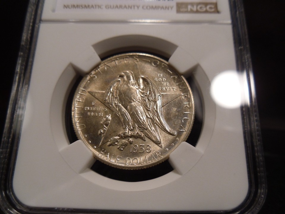 1938-S MS66 Texas Silver Commemorative NGC Certified Gem - White/Faint ...
