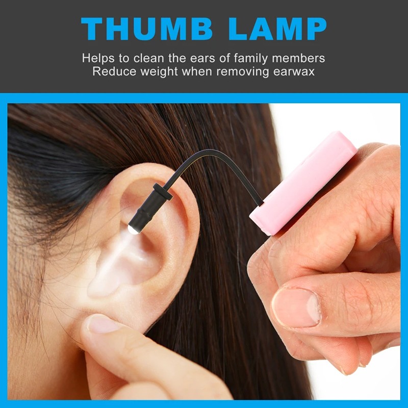 3-Level Rechargeable Thumb Lamp Ear Pick Light Led Ear Wax Removal ...