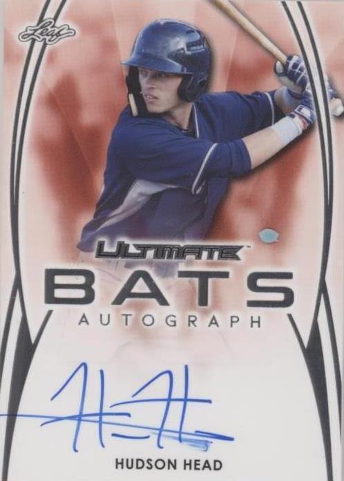 2019 Leaf Ultimate - Ultimate Bats Autographs Hudson Head #UB-HH1 (AU ...