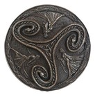 Wiccan Triple Goddess Triskele Spiral Serpent in Rune Circle Wall ...