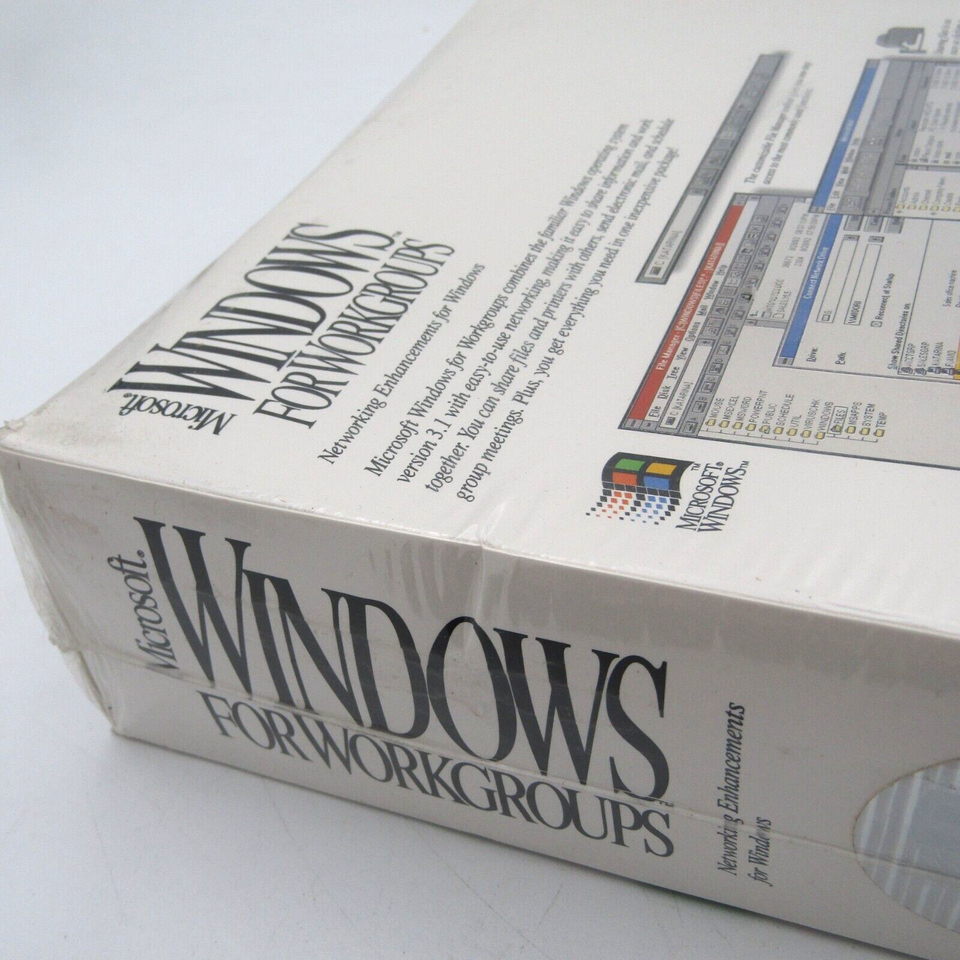 Microsoft Windows For Workgroups Enhancements For Windows 3.1 One User ...