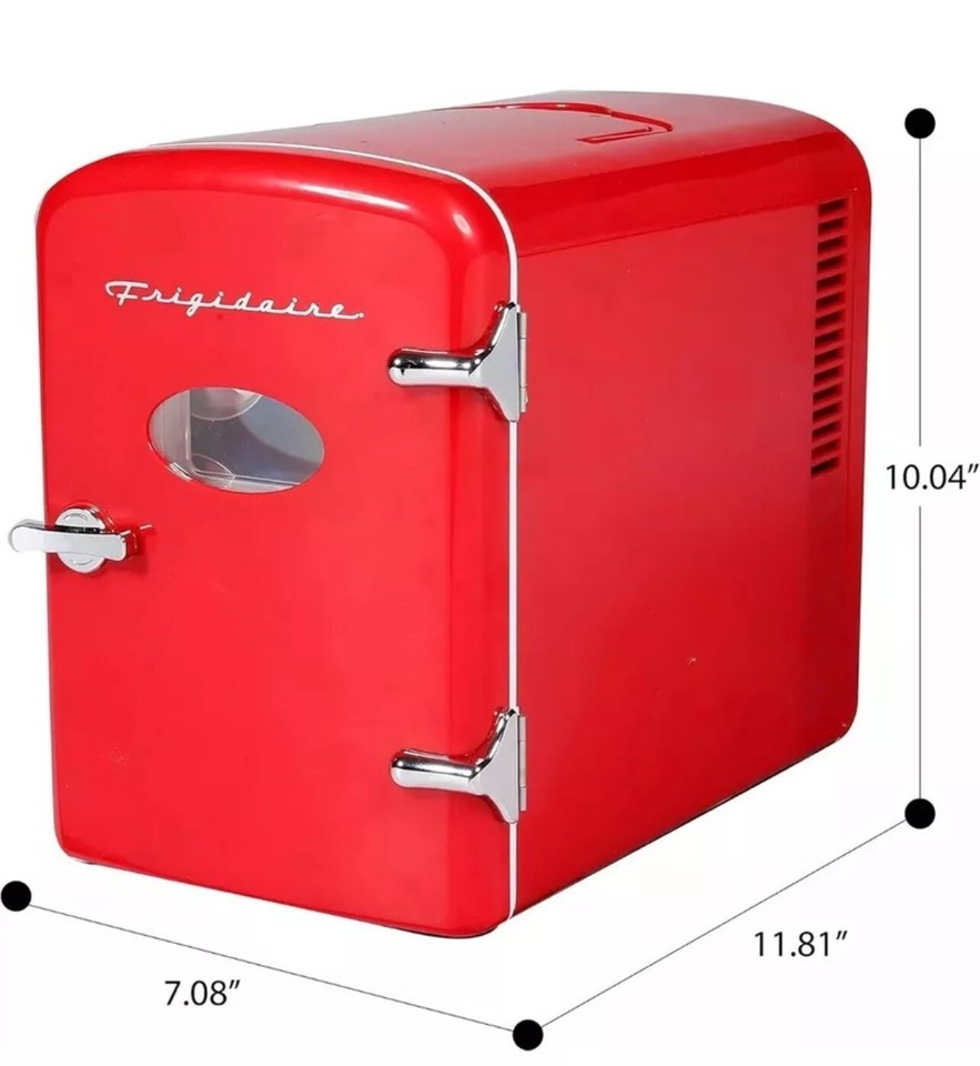 Frigidaire Retro 9-Can Portable Mini Fridge, RED. New - *READ ...