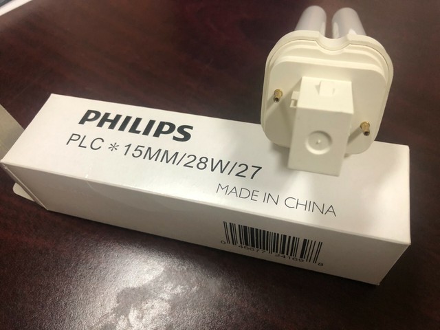 Philips 28w Double Tube 2-pin 2700k Pl-x Gx32d-3 Fluorescent Light Bulb ...