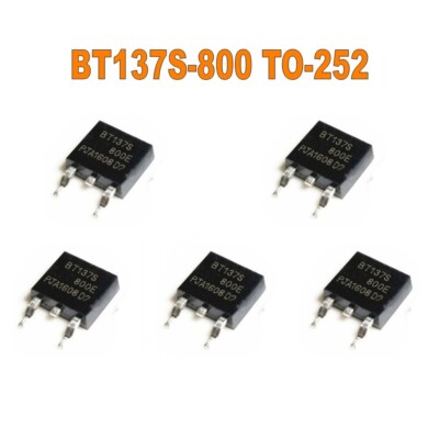 5PCS BT137S-800 TO-252 8A/800V IC chip | eBay