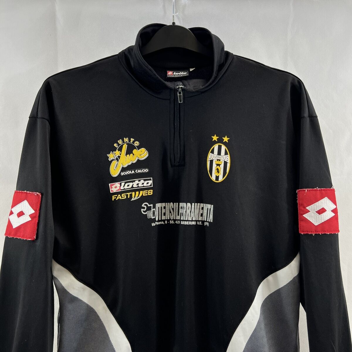Juventus Track Football Jacket 2002/03 Adults Small Lotto Juventus Track Football Jacket 2002/03 Adults Small Lotto