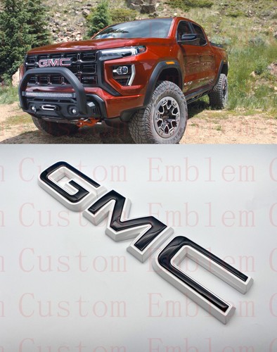 Front GMC Red Black OVERLAY Emblem Badge Fit 2021+ GMC Canyon | eBay