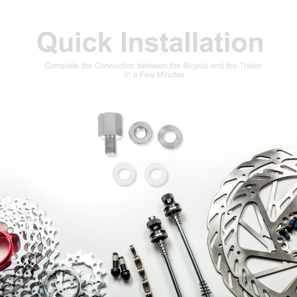 Bike Trailer Coupler Adapter - Universal Bicycle Trailer Hitch ...