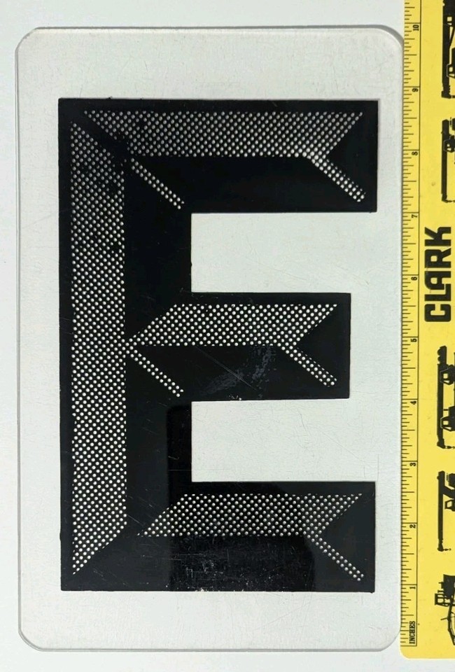 Plastic Plexiglass 10" Tall Marquee Sign Replacement Letter E | eBay