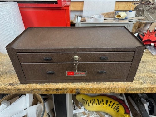Vintage Craftsman 2 Drawer Intermediate Middle Machinist Tool Box ...