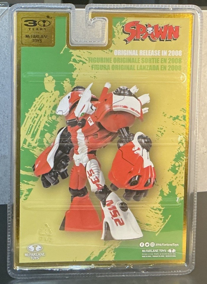 Mcfarlane Toys Robot Wars SPAWN 30th Anniversary Platinum Edition 7 Inch Figure | eBay
