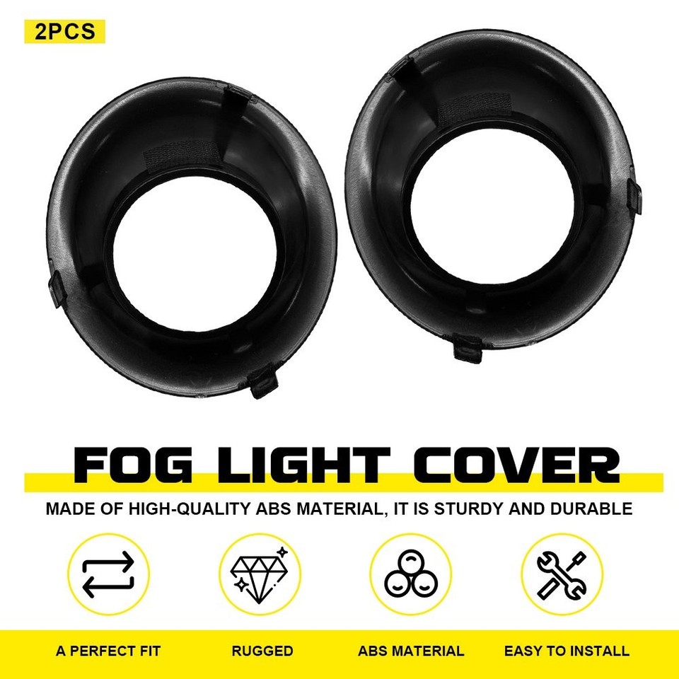 For 2015 16-2023 Dodge Challenger Front Bumper Fog Lights Cover Bezel ...