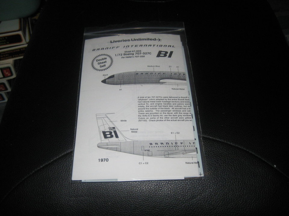 Boeing 707-327C Decals by Liveries Unlimited in 1/72 Scale | eBay