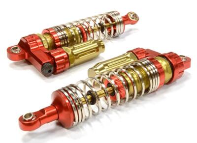 V2 Progressive Spring Piggyback Shocks for SCX-10, SCX10 II & SCX10 III ...