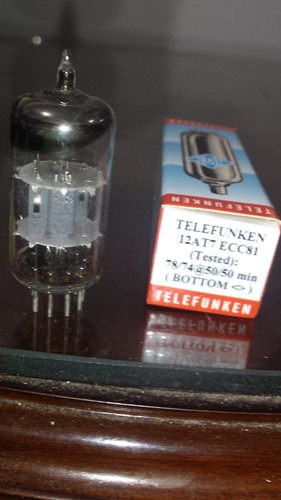 Angled 45 O GET TELEFUNKEN 12AT7 ECC81 Tube BOGEN AMP No microphonics ...