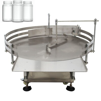 39" Bottle Unscrambler Collecting Machine Accumulation Table Rotary ...